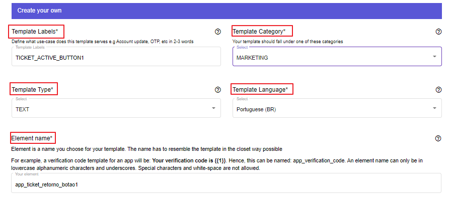 Configurando Template do GupShup para Ativo - Tactium